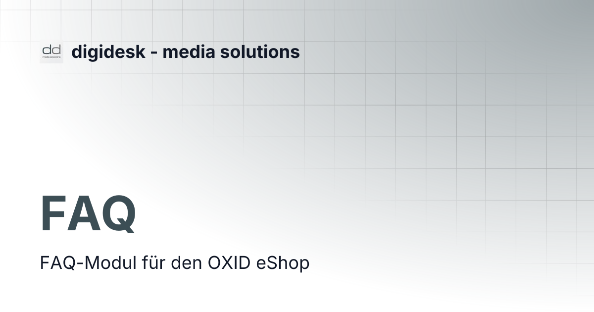FAQ | digidesk - media solutions